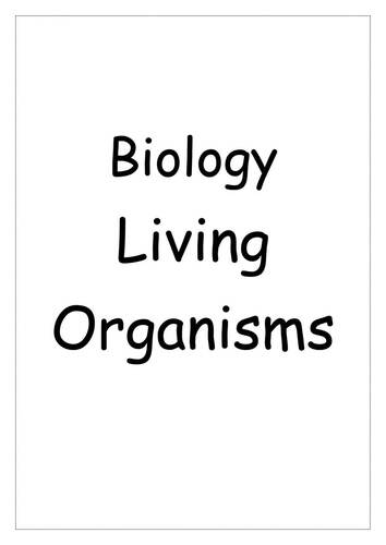 Biology Living Organisms Worksheets by Worksheet Whisperer | TPT