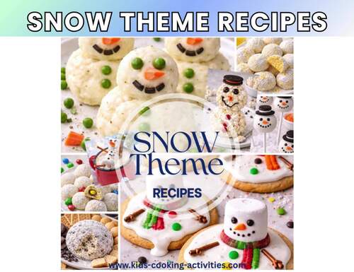 Snow Theme Recipes and Activities Book by Great Kids Activities | TPT