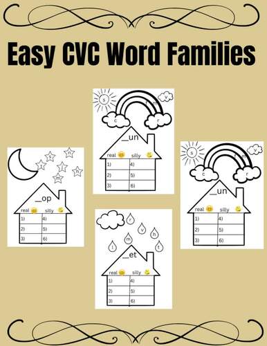 CVC Word Families by The Hippie Teacher 77 | TPT
