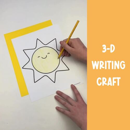Summer Craft | Sun 3D Activity | End of Year | Summer Bulletin Board
