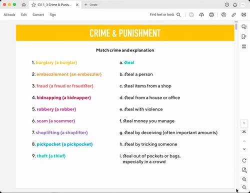 ESL Advanced Lesson: Learn Crime Vocabulary & Practise Talking about Crime