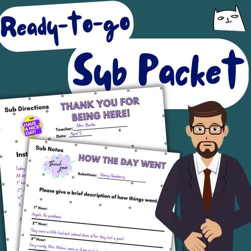 Sub Pak Editable Plans 4th 5th 6th 7th 8th Digital | Print | TPT