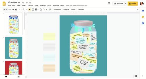 Digital JAR QUESTIONS Circle Time & DAILY Community Building! GOOGLE ...