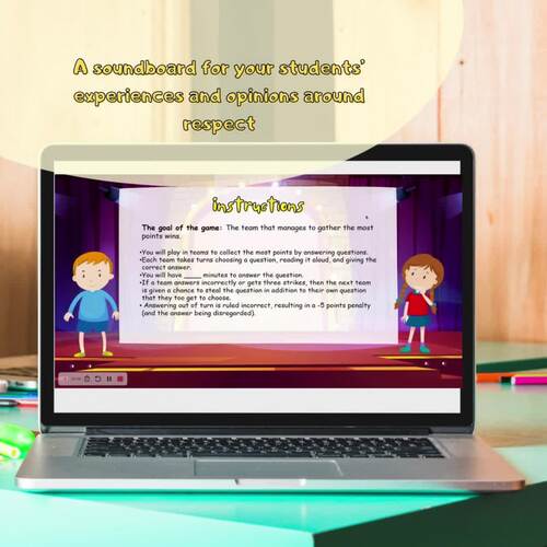 Classroom Quiz-Style Game Talking All About Respect for Elementary Students
