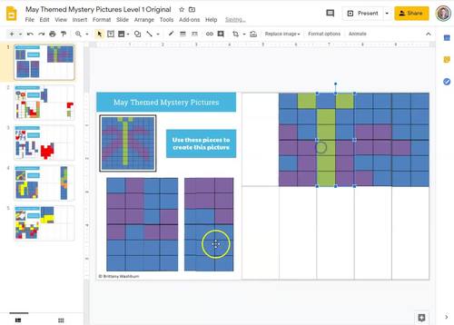 May Themed Digital Mystery Picture Puzzles | TPT