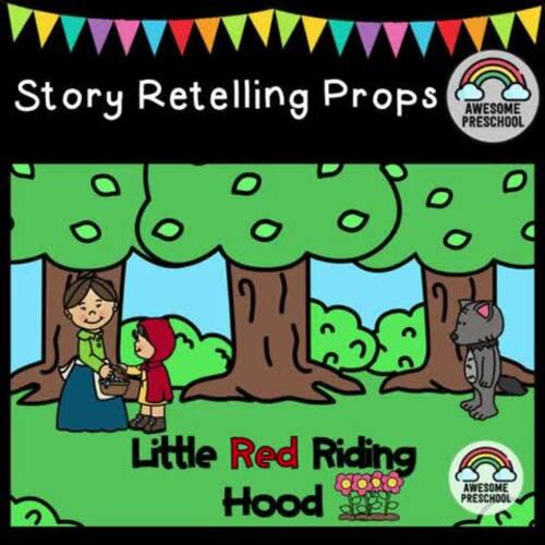Little Red Riding Hood Retelling Props & Sequencing Activity | TPT
