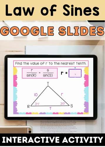 Law of Sines Practice | Solve Non-Right Triangles | Google Slides™