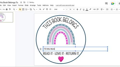 This Book Belongs to... Sticker - Book Sticker - Book Label - Boho ...