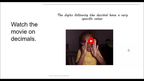 Decimal Digital Activities for Special Ed google classroom | Distance ...