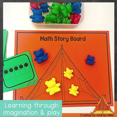 Camping Math Centers by Everyday Dramatic Play --- Andrea Miller