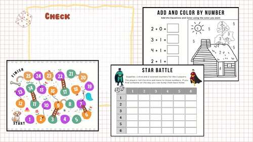 1st Grade Math Fluency Games, Add and Subtract games. by Kiddoknowledge ...
