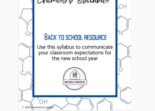 High School Science Syllabus Template Bundle | Four subject science ...