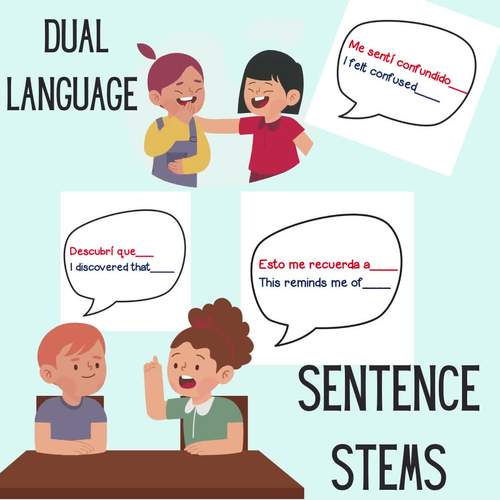 Dual Language Sentence Stems by Bilingual Teaching Made Easy | TPT