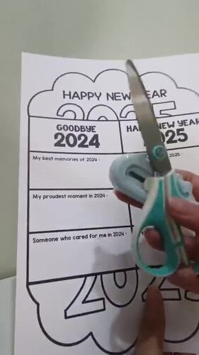 NEW YEAR 2025 CREATIVE CRAFT KIT | GOAL SETTING | WRITING AND COLORING ...