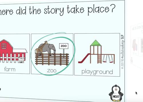 Penguins by Liz Pichon Book Companion | Speech Therapy | Boom Cards ...