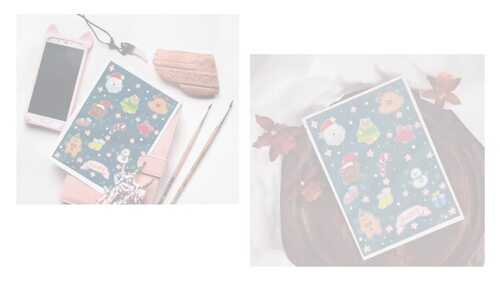 Post Card Christmas Hand Drawing by ErnEasyFonts | TPT