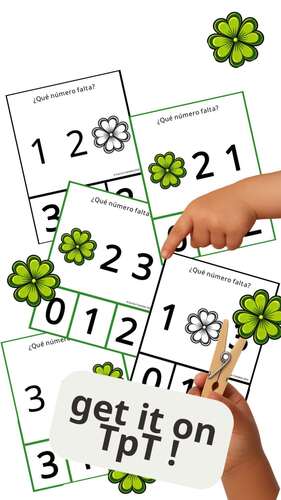 St. Patrick’s Day Math | Number Sequencing | Clip Cards Missing Numbers 1–9