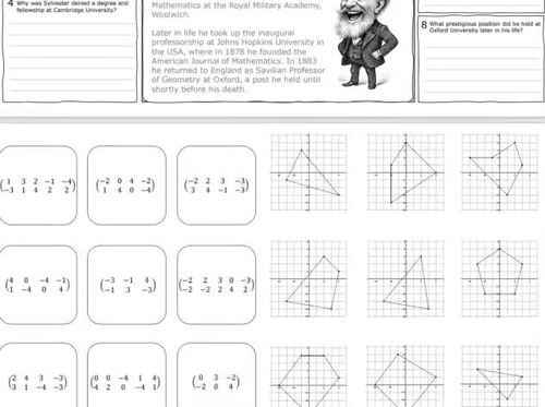 Math through the Ages - Sylvester by Mathematics and Literacy | TPT