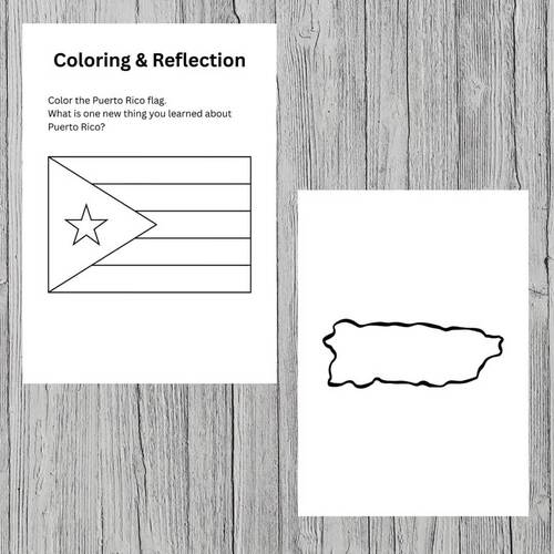 Puerto Rico Mini Book | Caribbean Country Study | Geography Printable K–3