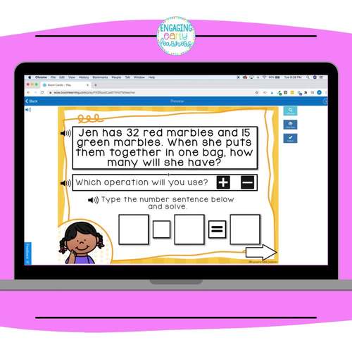 Math Word Problems to 50 Digital BOOM Cards + Google Slides | Distance ...