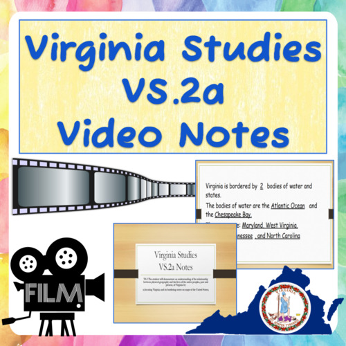 Virginia Studies VS.2a Notes Recording by Land of Learning by Laura