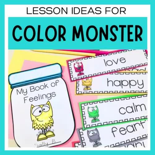 The Color Monster | The Colour Monster | Printable Book Companion ...