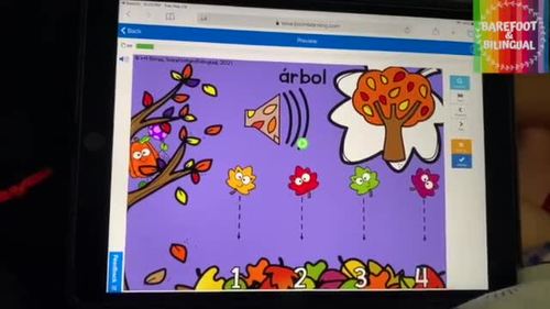 Fall Syllables Boom Cards ™ & Google Slides ™ | Spanish Audio ...