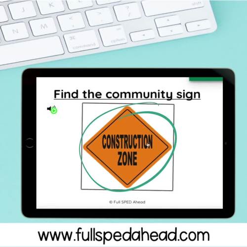 Community Signs Errorless Boom™ Cards Activity | TPT
