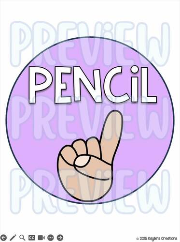 Hand Signals | Editable Templates | Cool Color Scheme by Kaylie's Creations