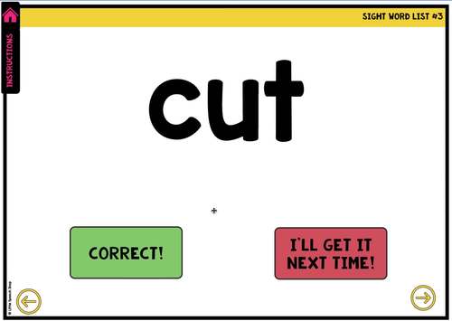 Sight Word Flash Cards - Fry List 3 - Boom Cards™ by Little Speech Shop