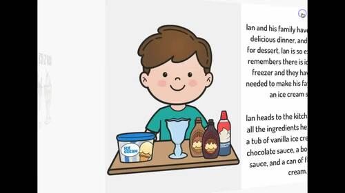 Ian's Ice Cream Sundae Mixed Group Boom Cards™ - Speech and Language ...