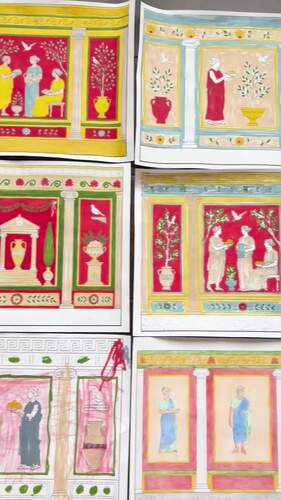 Pompeii Fresco Art Project for Kids, Ancient Rome Activity, Printable ...