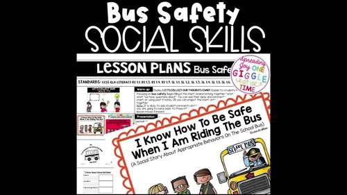Bus Safety | Social Skills Lessons | Social Skills Activities | School ...