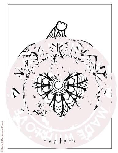Pumpkin Zentangle Coloring Pages I Pumpkin Poem I Coloring I Group Activity