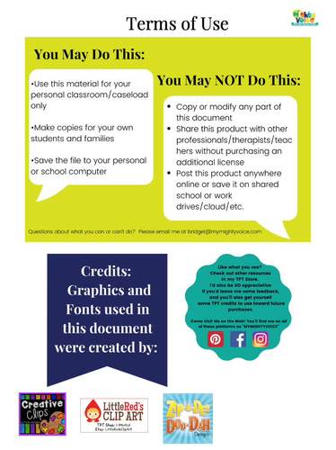 SLP Parent School Home Communication Notes Printable or Digital | TPT