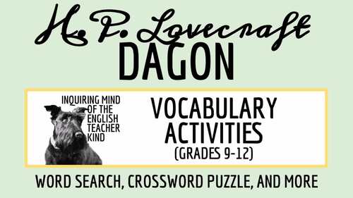 "Dagon" by H.P. Lovecraft College Vocabulary Activities for High School