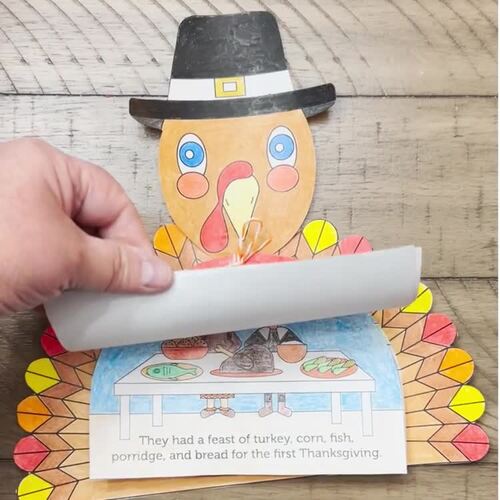 Turkey Booklet and Craft for Special Education and K-3 by Positively ...