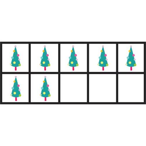 Christmas Tree Ten Frames Cards | Set 5 by TeKa Kinderland | TPT