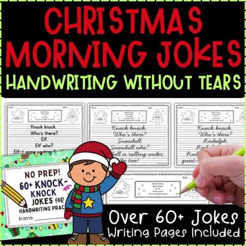 Christmas Morning Jokes Handwriting Without Tears Practice Manuscript ...