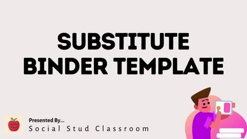 Editable High School Substitute Binder + Emergency Activities for ...
