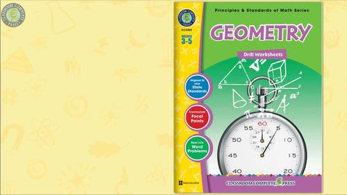 Geometry - Drill Sheets Gr. 3-5 by Classroom Complete Press | TPT