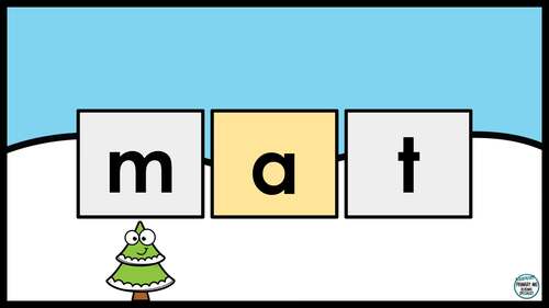 Christmas CVC Digital Phonics | Blending Boards | Winter CVC by Primary MG