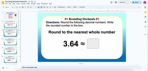 Rounding Decimals Digital Activity (Google Slides) by Reincke's ...