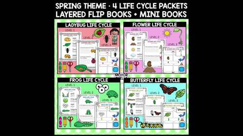 Butterfly Life Cycle- Layered Flip Book, Mini Book, Activity Packet ...
