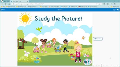 Visual Memory Easter Egg Hunt BOOM Cards: What's Missing? What Moved?