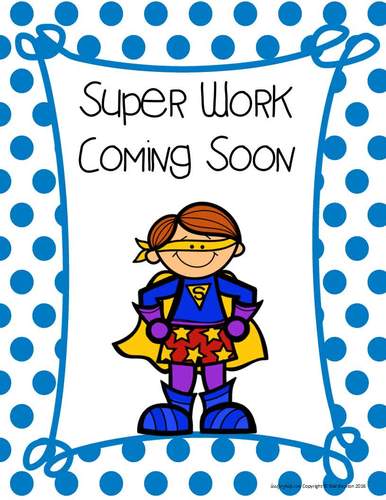 Student Work Display with Banner! (Superhero Theme) | TpT
