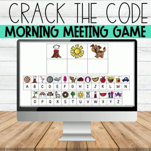 Morning Meeting Games and Activities | Mystery Word Game | Fun Friday