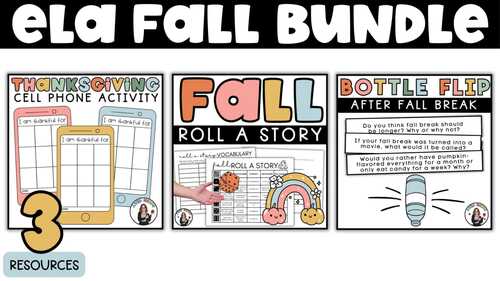 ELA Autumn and After Fall Break Activities Bundle by AVID Nerds | TPT