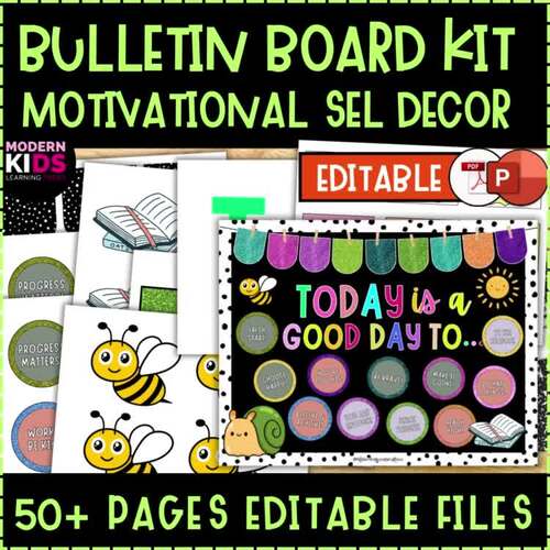 Today is a Good Day to Have a Good Day Bulletin Board Motivational SEL ...