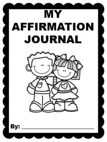 Positive Affirmation Posters and Journal by Teacher in High Heels